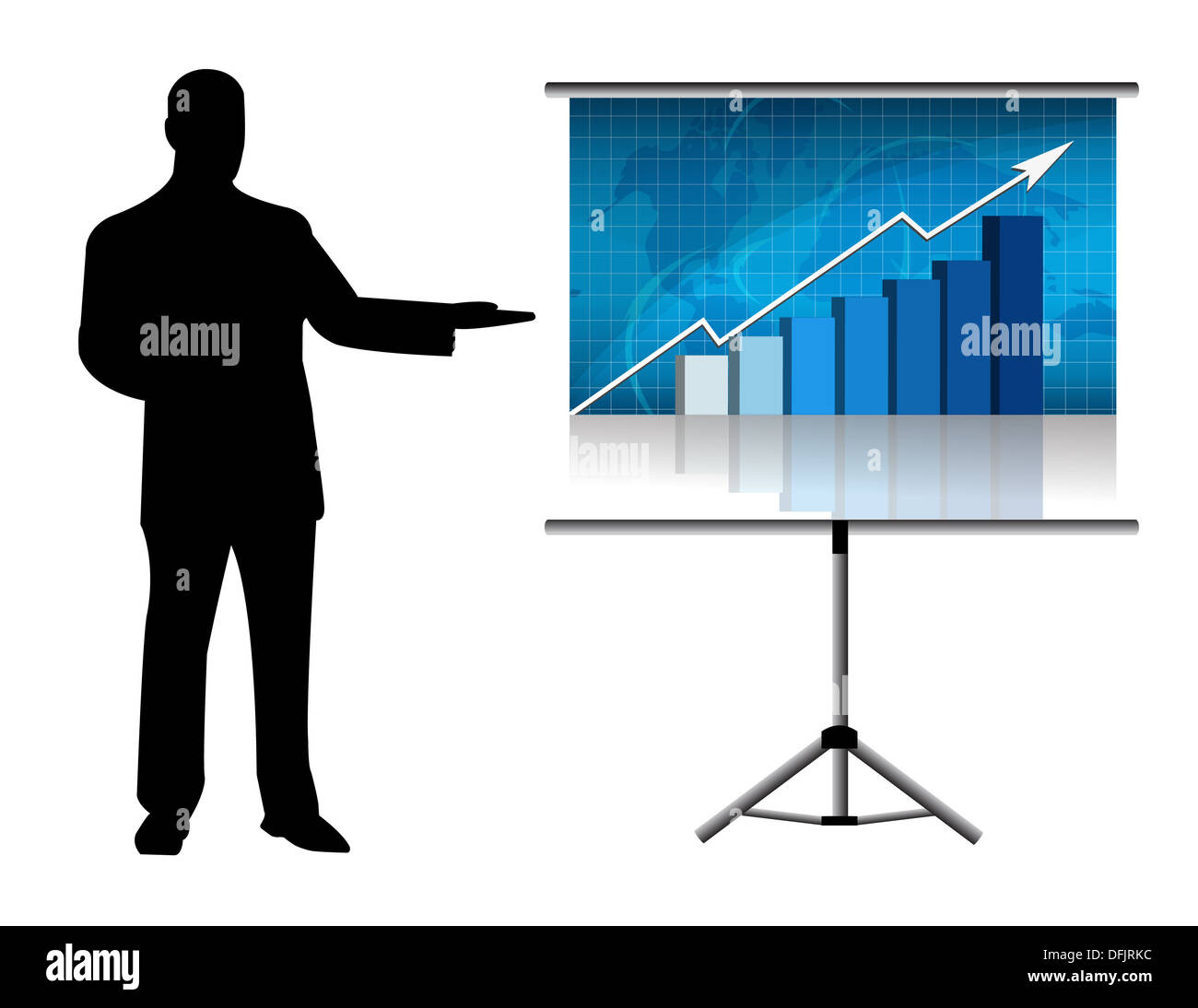 Male giving a presentation Stock Photo - Alamy