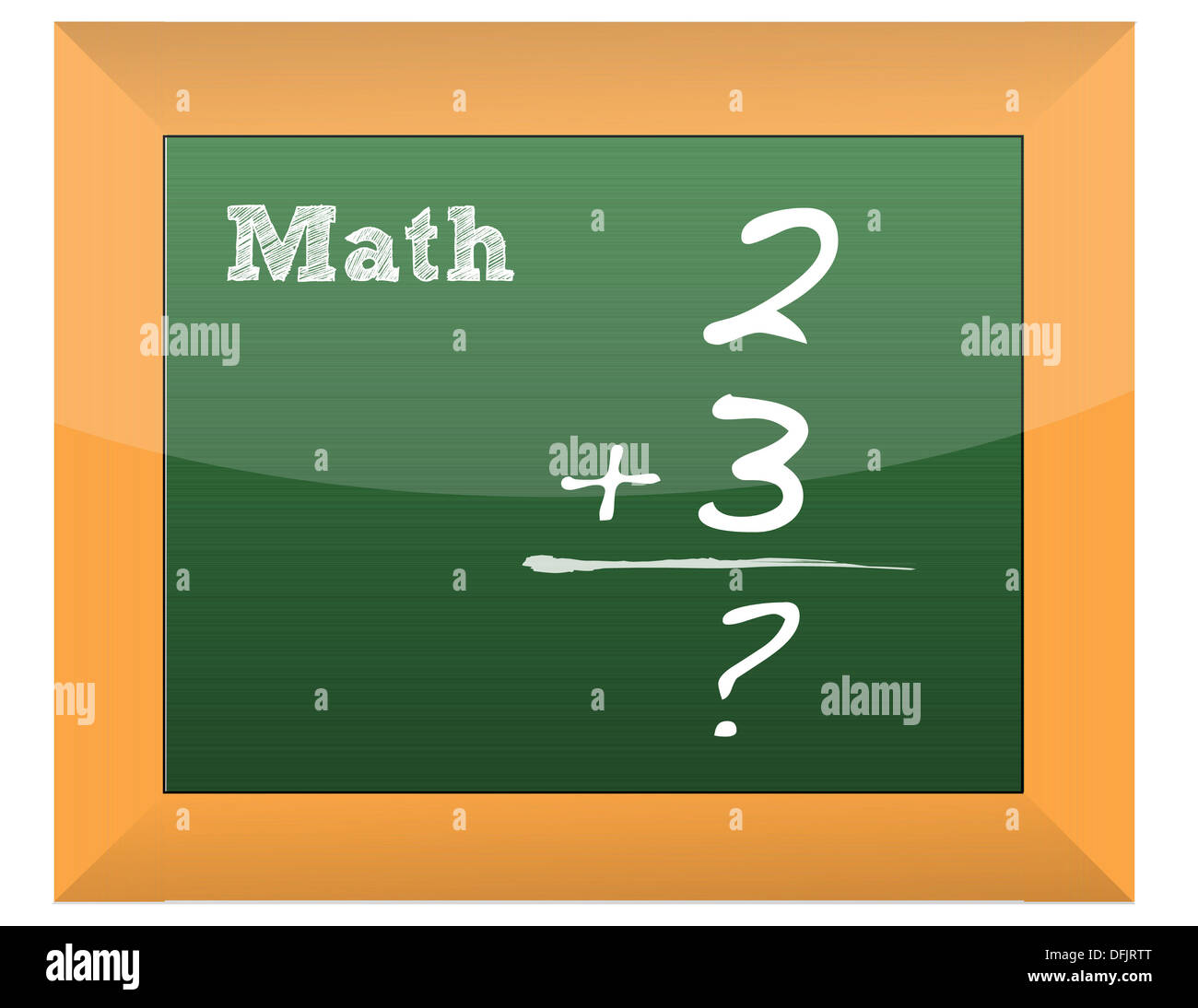Simple math formula written on chalkboard Stock Photo - Alamy