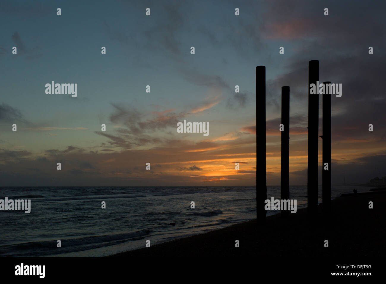 West pier pillars hi-res stock photography and images - Alamy