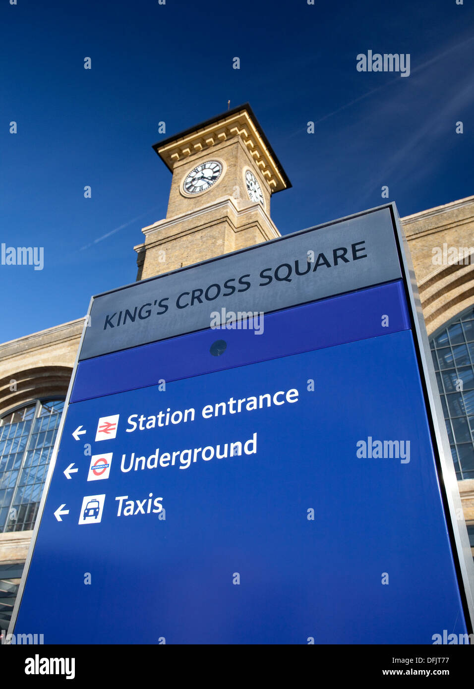 King's Cross railway station and King's Cross Square, London Stock ...