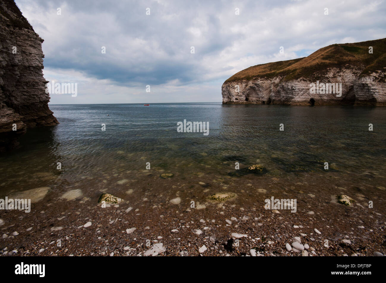 North Landing, Flamborough Head, on the East coast of England. Famous ...