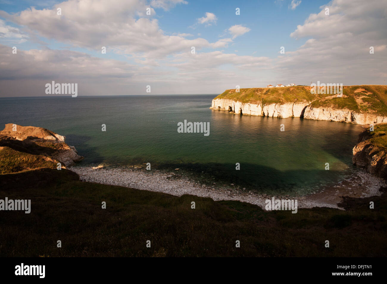 Thornwick Bay, near the East Yorkshire coastal village of Flamborough ...