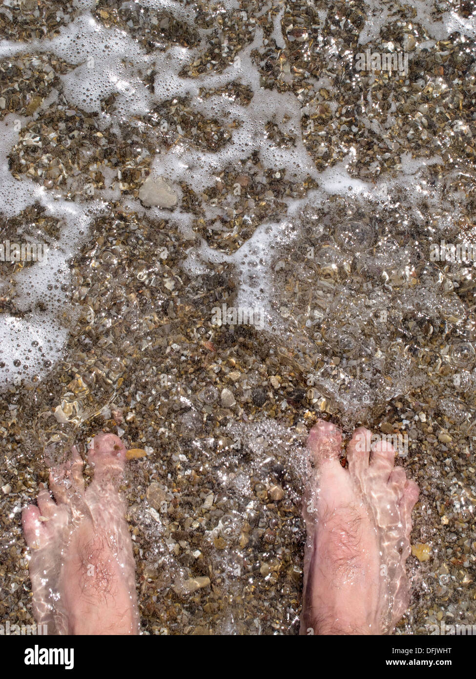 Wet feet sea hi-res stock photography and images - Alamy