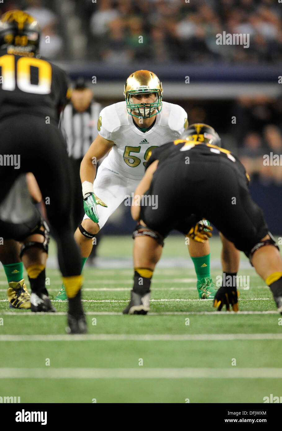 Arlington, TX, USA. 05th Oct, 2013. October 05, 2013: Notre Dame ...