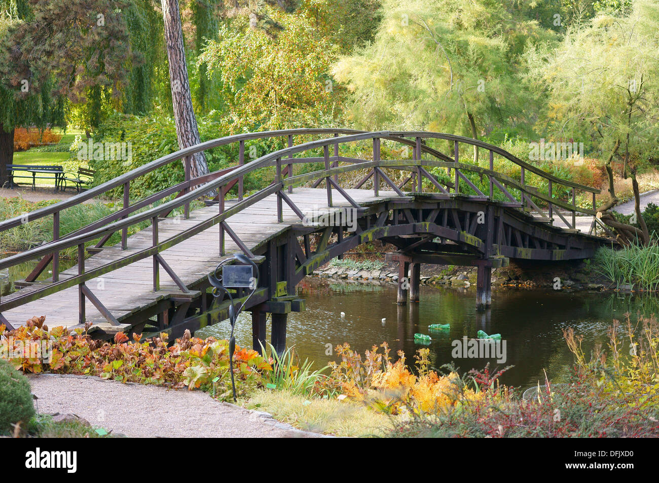 Wroclaw Botanical Garden in autumn Stock Photo - Alamy