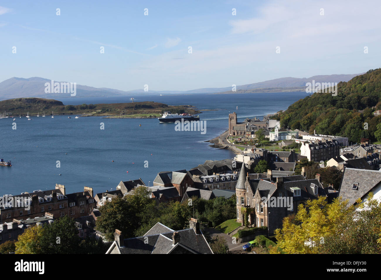 Elevated view oban harbour hi-res stock photography and images - Alamy