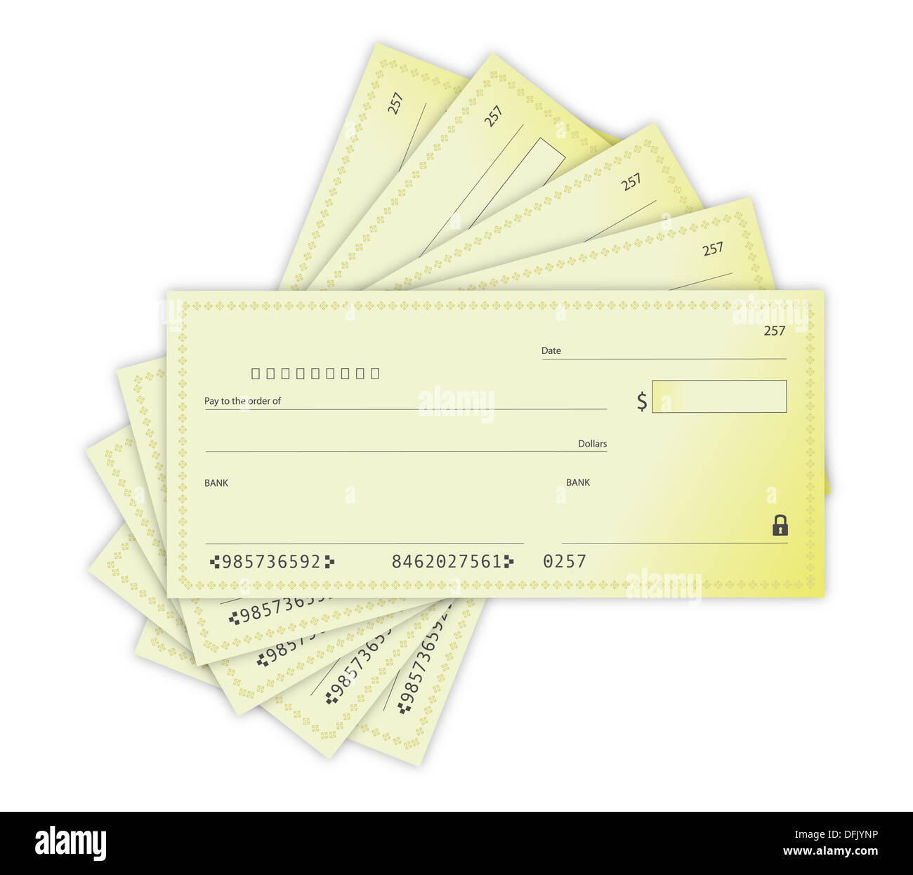 Money Checks illustration design over a white background Stock Photo ...