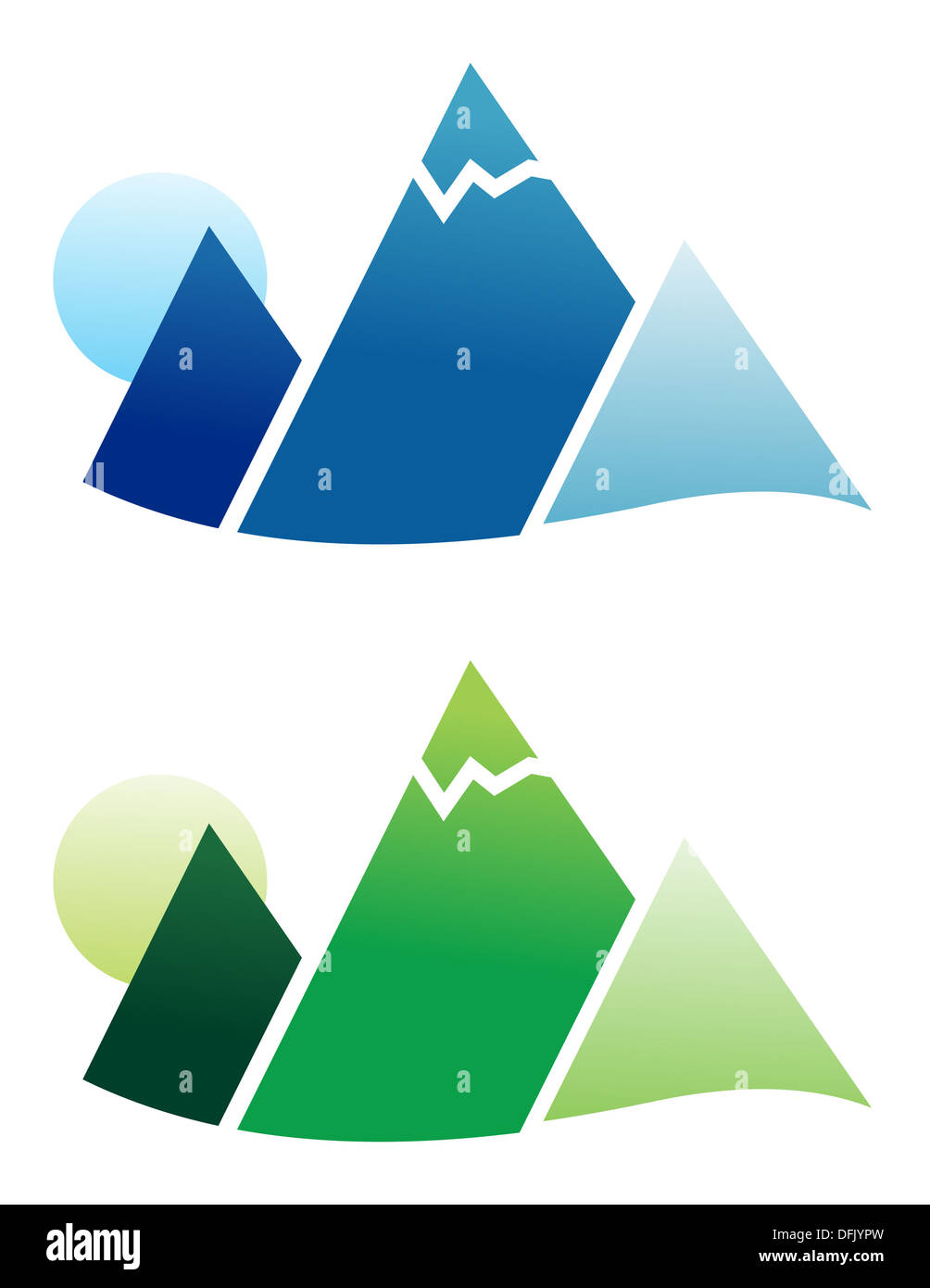 Mountain apex Cut Out Stock Images & Pictures - Alamy