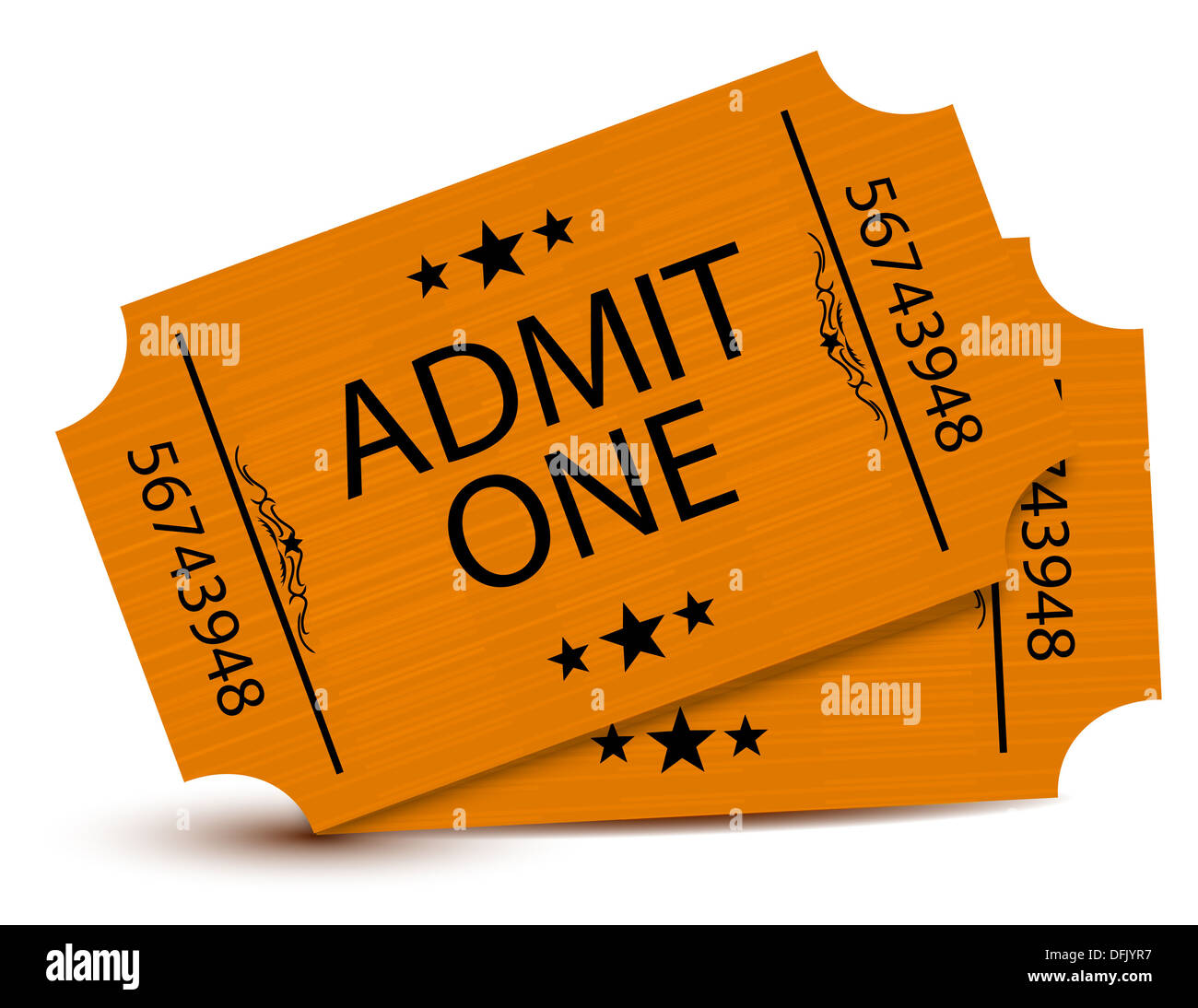 Set of tickets isolated over a white background Stock Photo - Alamy