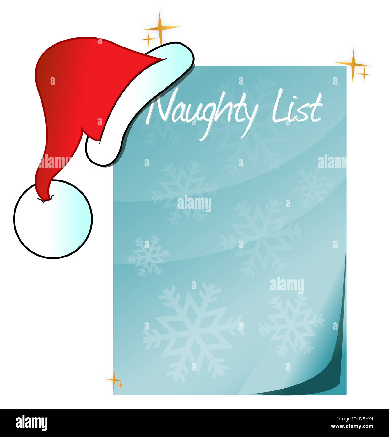 Santa's Naughty List Stock Photo - Alamy