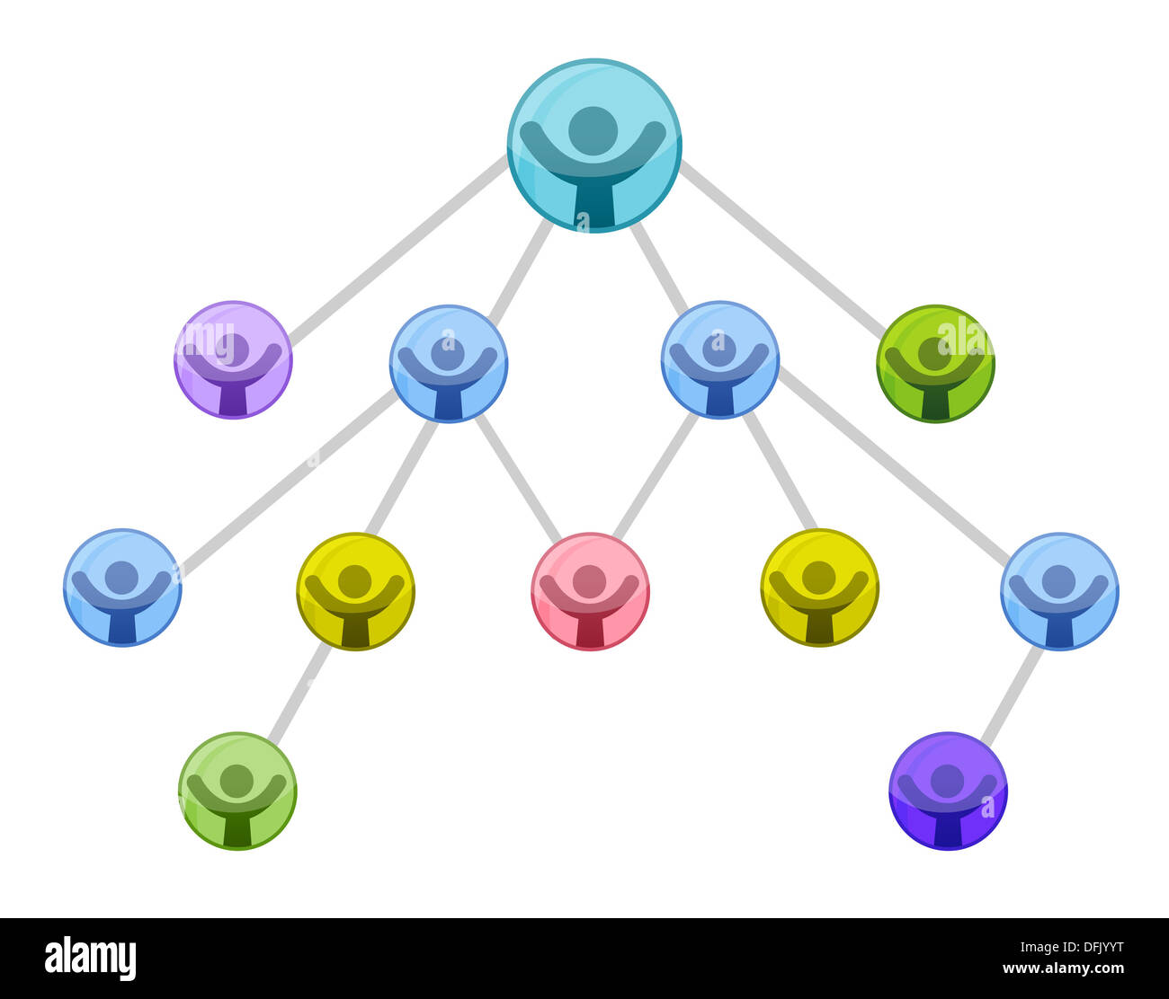 Networking business graph isolated over a white background Stock Photo ...