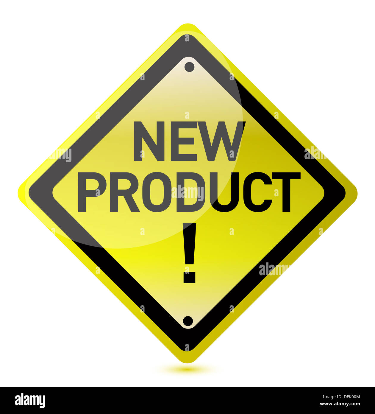 New product sign Stock Photo - Alamy