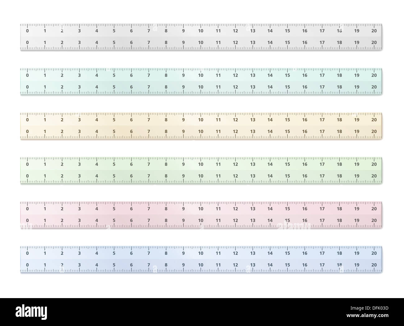 Glass ruler Cut Out Stock Images & Pictures - Alamy