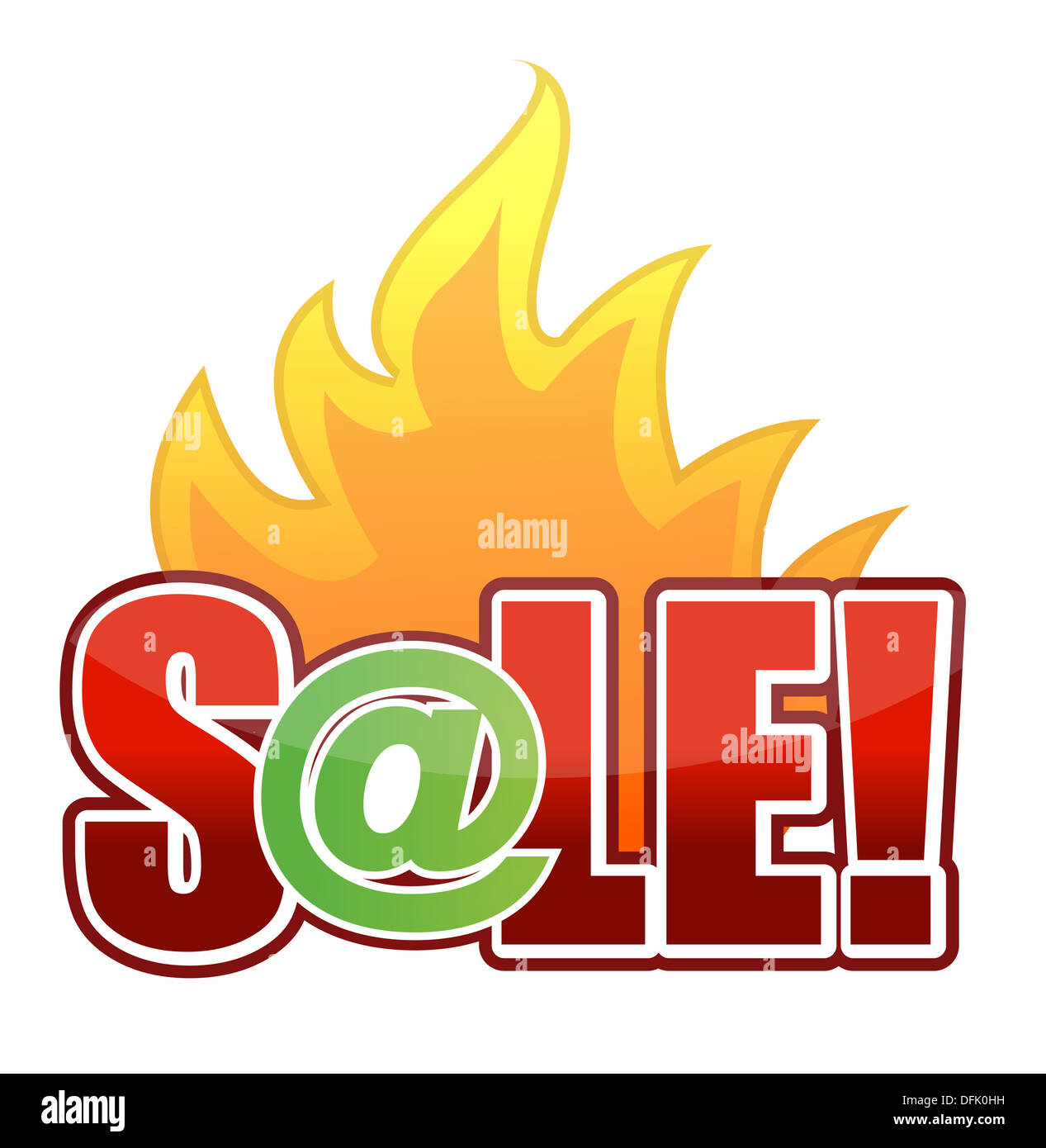 online Fire Sale text illustration design Stock Photo - Alamy