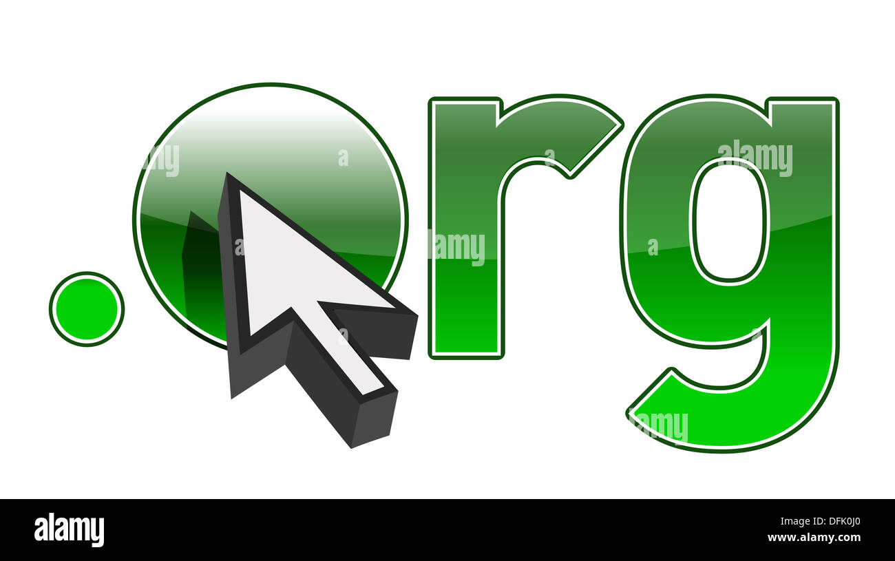 Dot ORG Domain Name Address and cursor illustration design Stock Photo ...