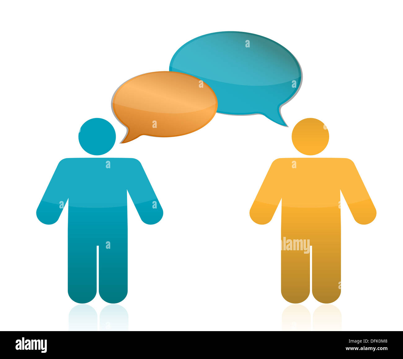 Partnership concept. communication concept illustration Stock Photo - Alamy