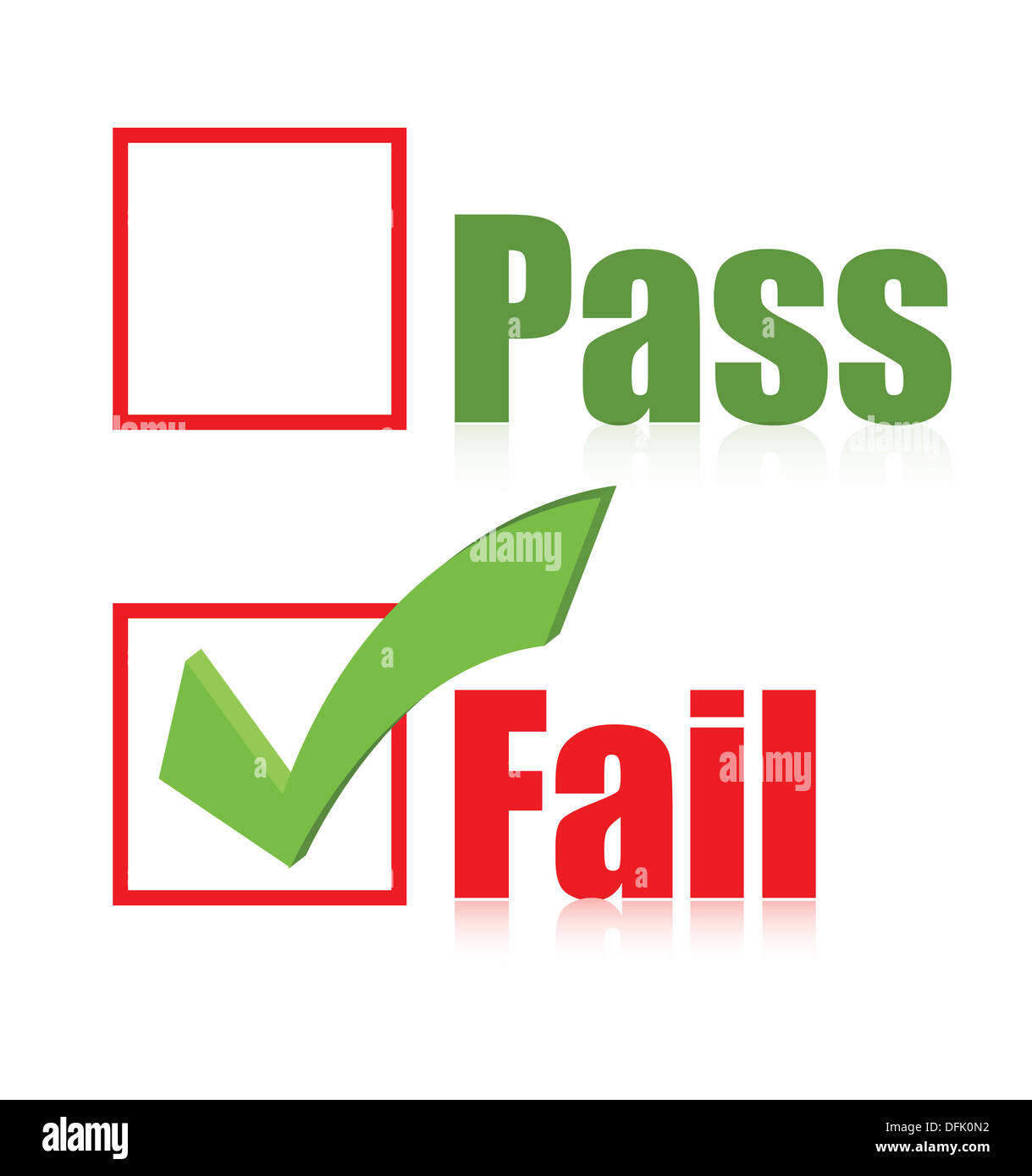 choose fail box illustration design Stock Photo - Alamy