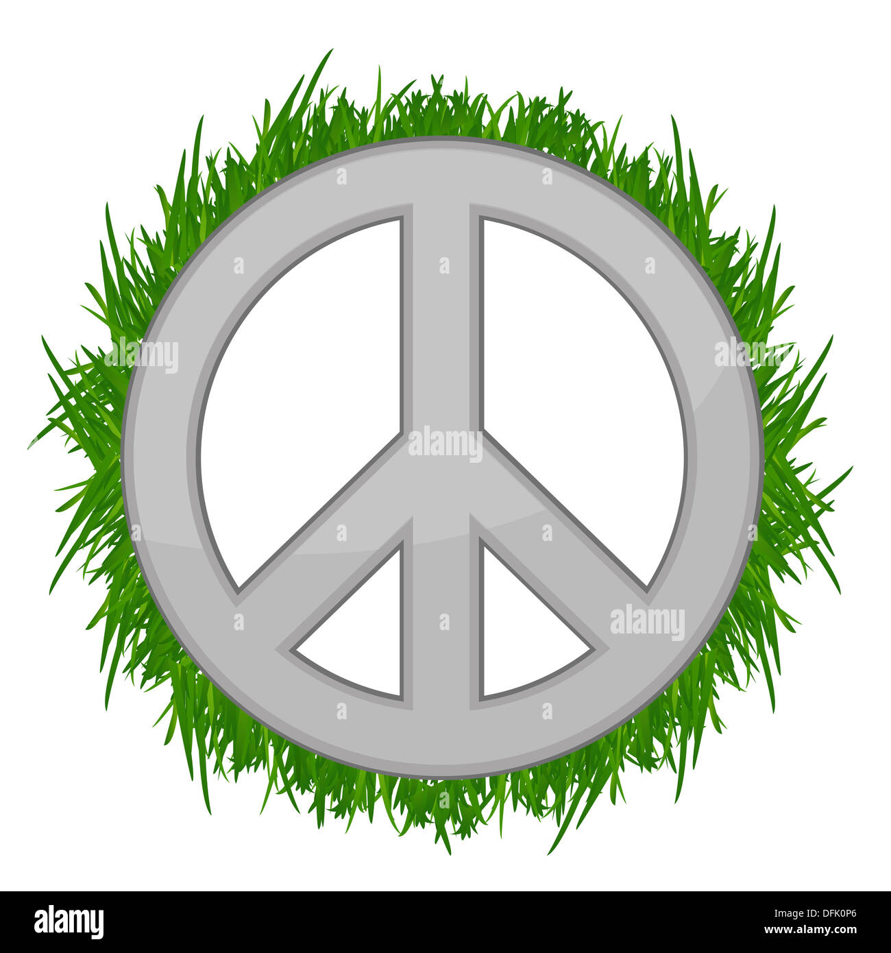 Nature Peace sign illustration design Stock Photo - Alamy