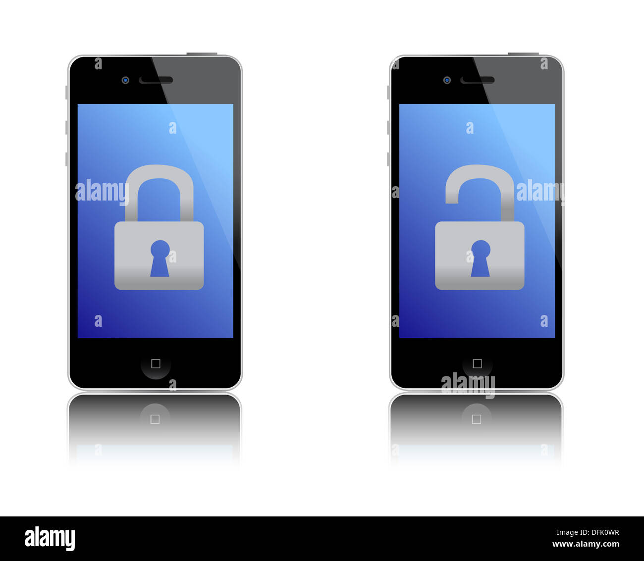 Locked and unlocked padlocks hi-res stock photography and images - Alamy