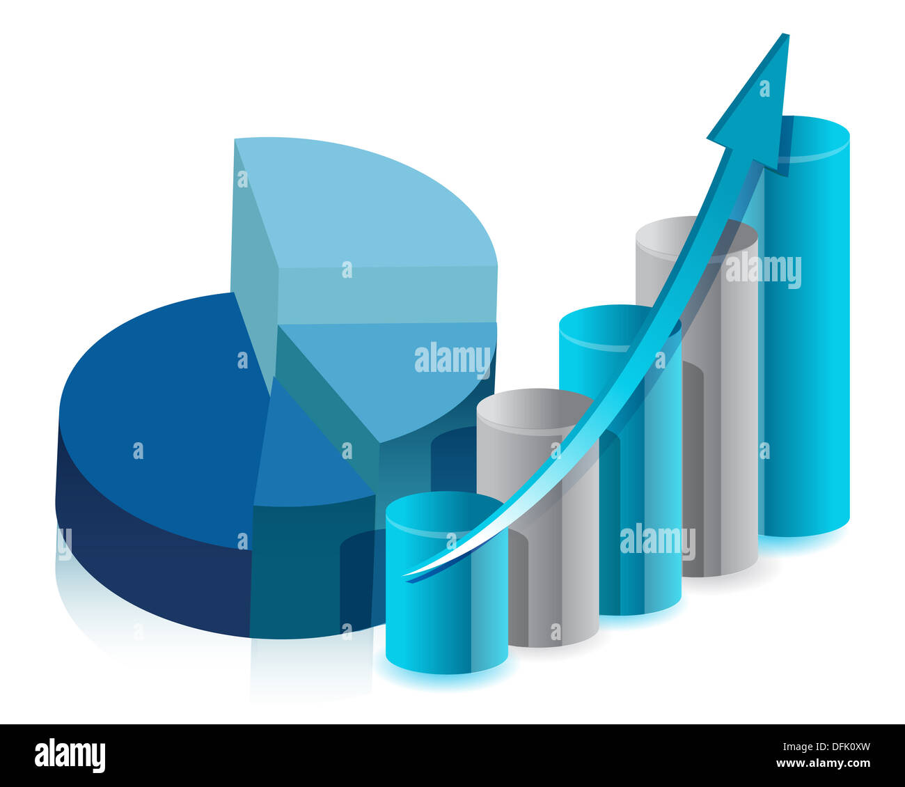 pie chart and bar graph illustration design on white Stock Photo - Alamy pie chart and bar graph illustration design on white Stock Photo - Alamy