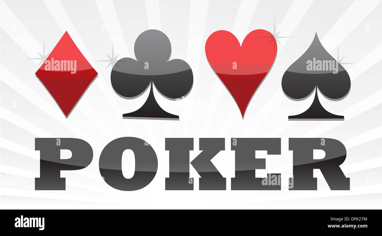 Poker suit illustration design Stock Photo - Alamy