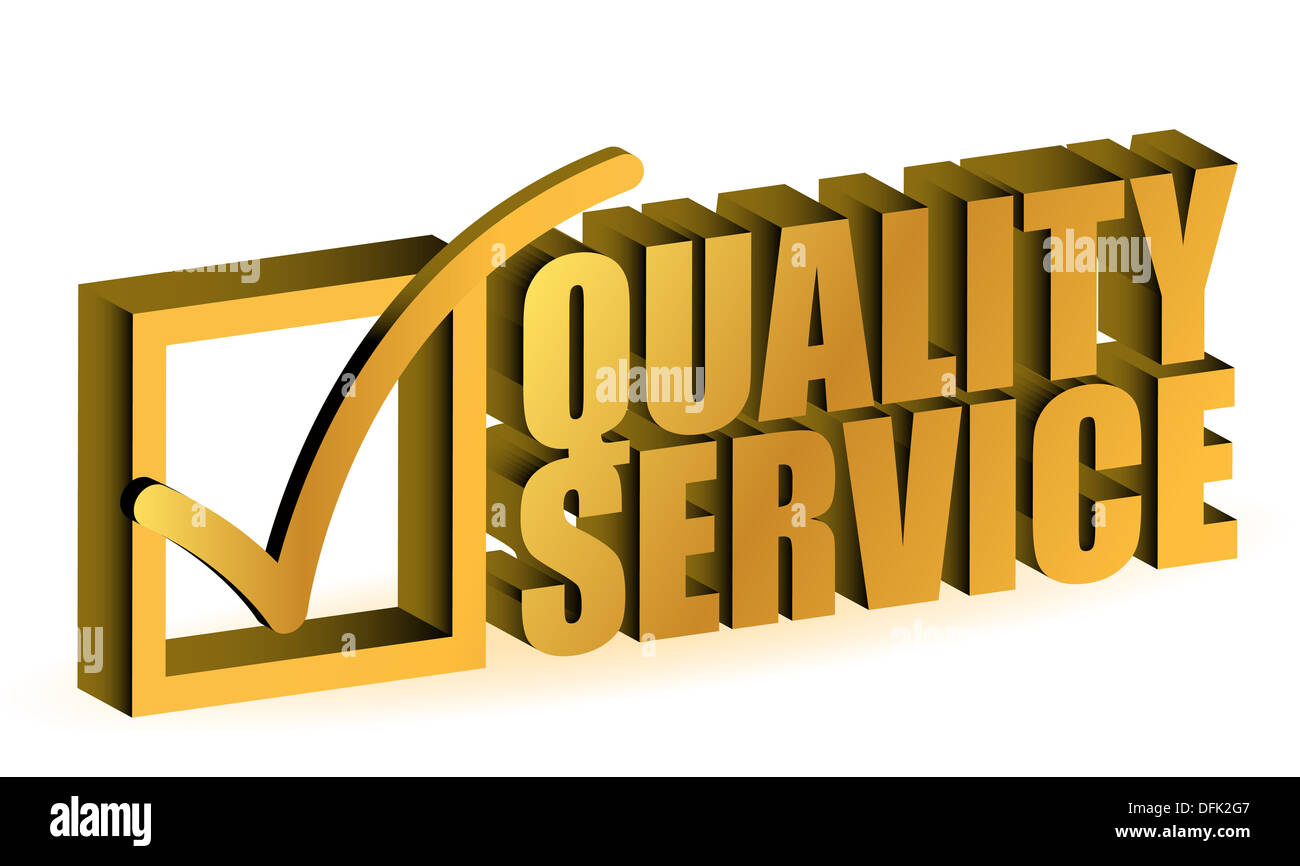 golden Quality Service Certificate sign symbol on white background ...