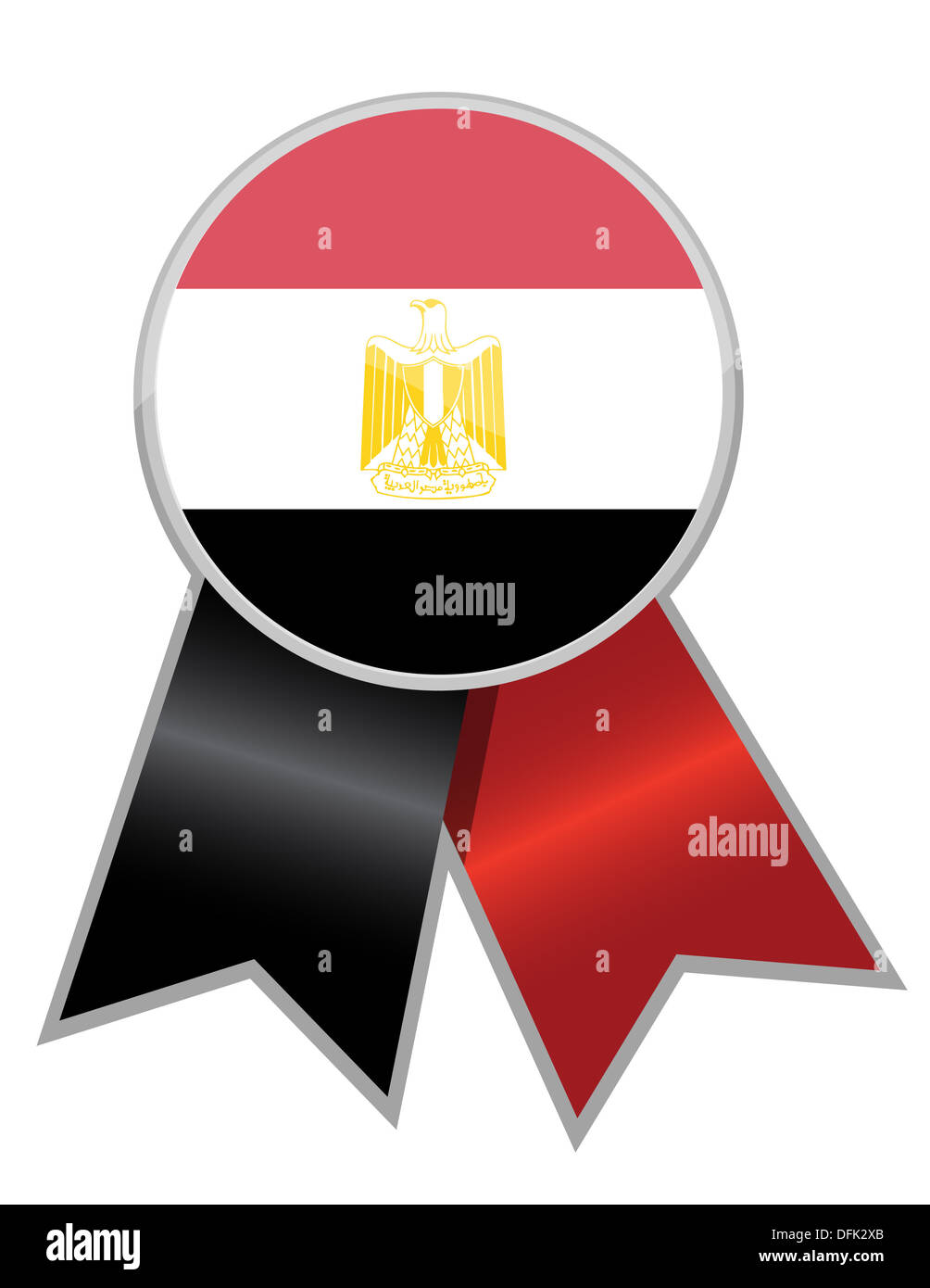 egypt ribbon isolated over a white background Stock Photo - Alamy