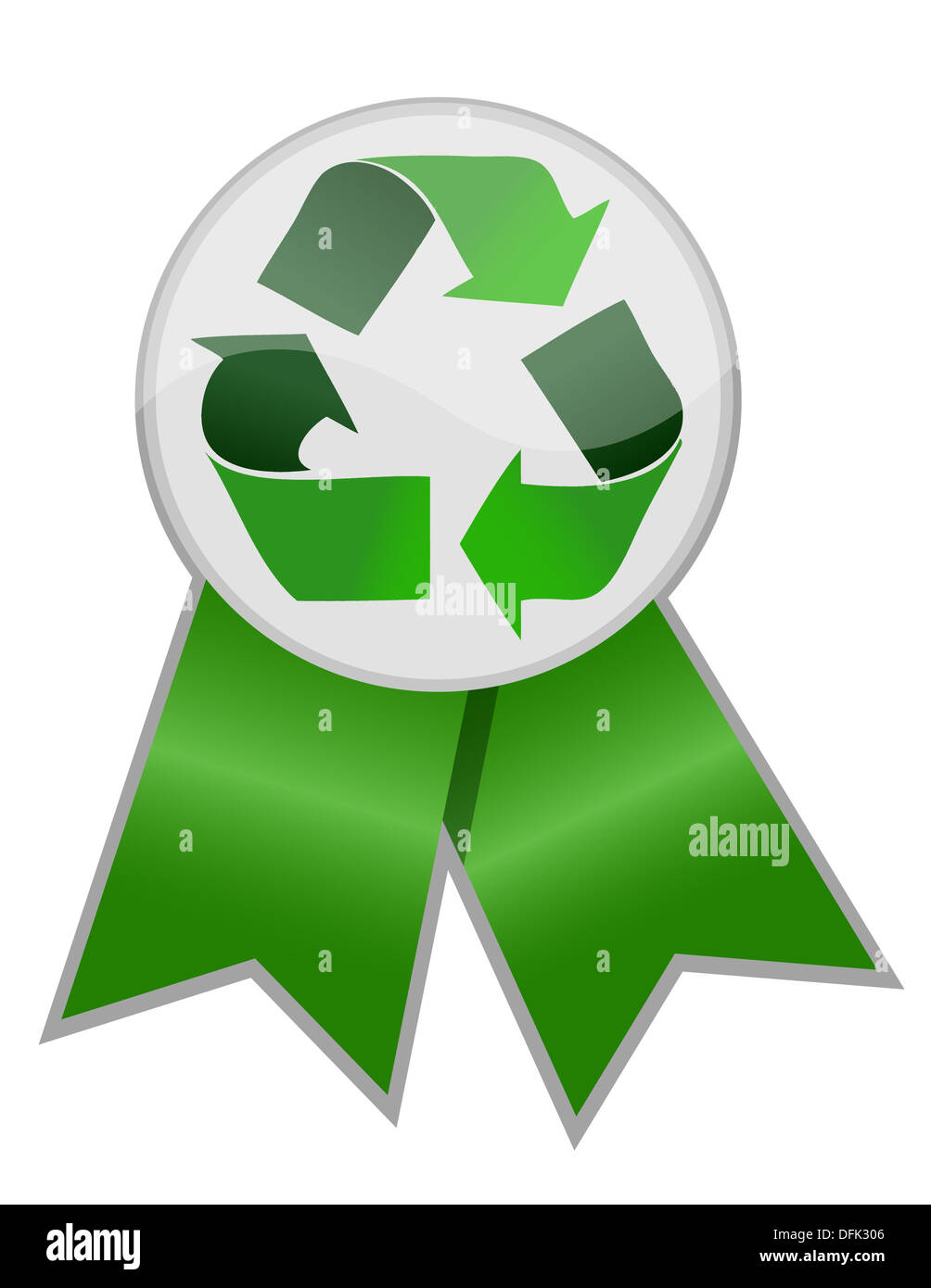 Recycle Ribbon, Protect the World from pollution Stock Photo - Alamy