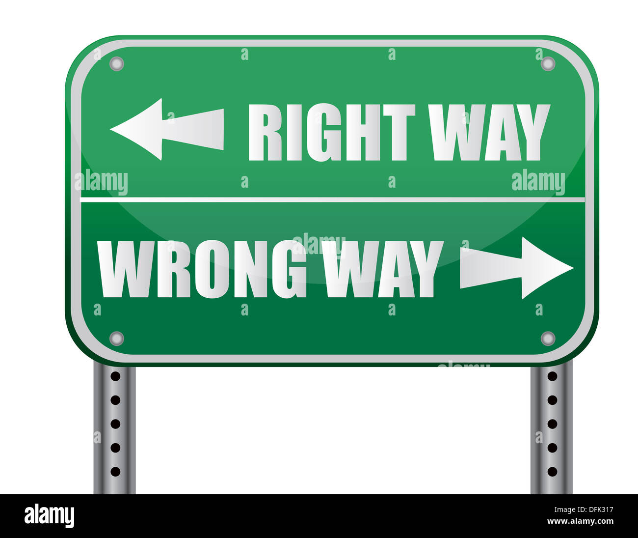 Street sign that reads Right Way, Wrong Way - great concept background ...