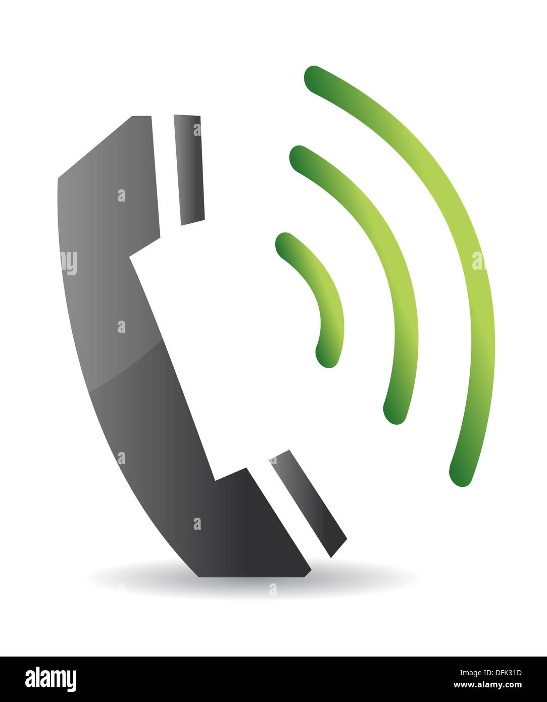 ringing phone illustration design over a white background Stock Photo ...
