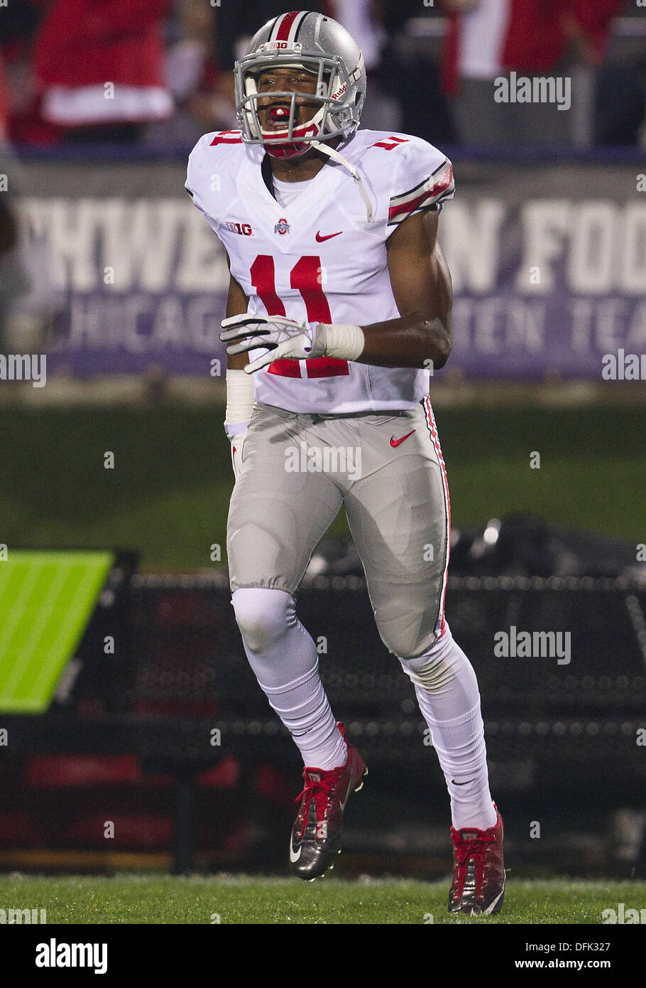 Evanston, Illinois, USA. 5th Oct, 2013. October 05, 2013: Ohio State ...