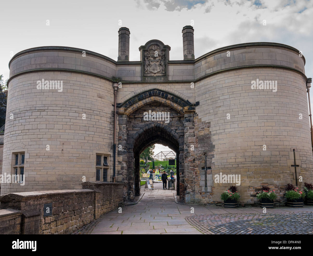 The entrance to Nottingham Castle, United Kingdom Stock Photo - Alamy