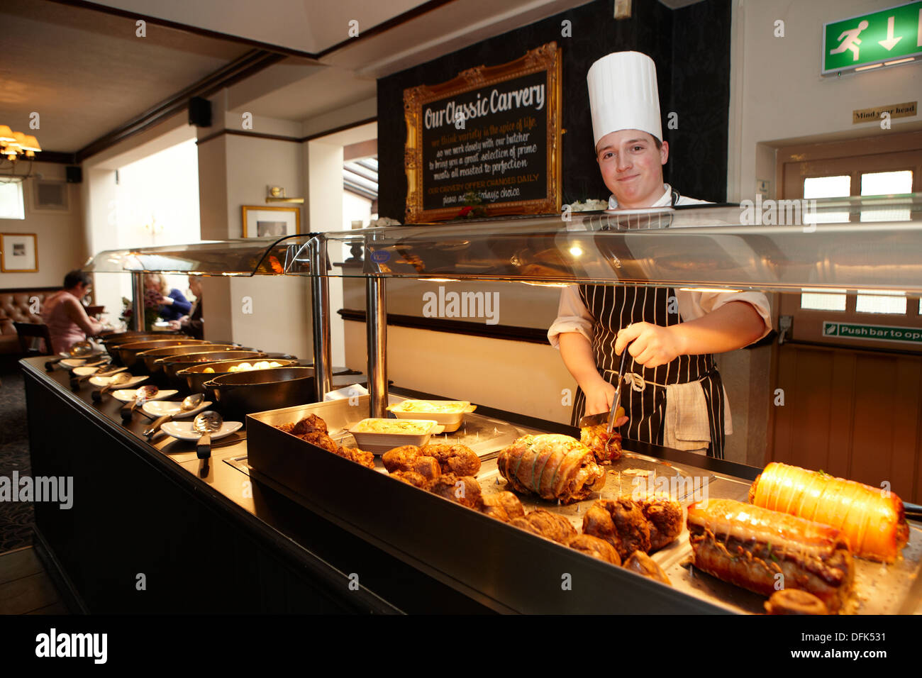 A carvery in a restaurant Stock Photo - Alamy