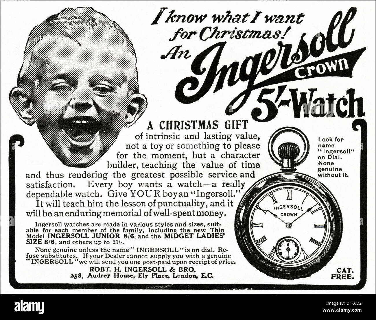 Old Adverts For Watches High Resolution Stock Photography and Images ...