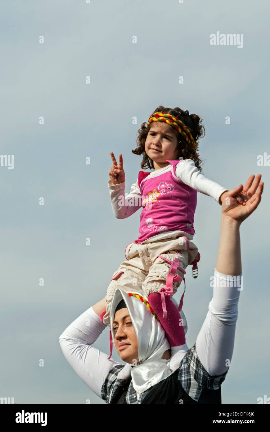 Kurdish people gathered to celebrate newroz in Istanbul, Turkey, 21 ...