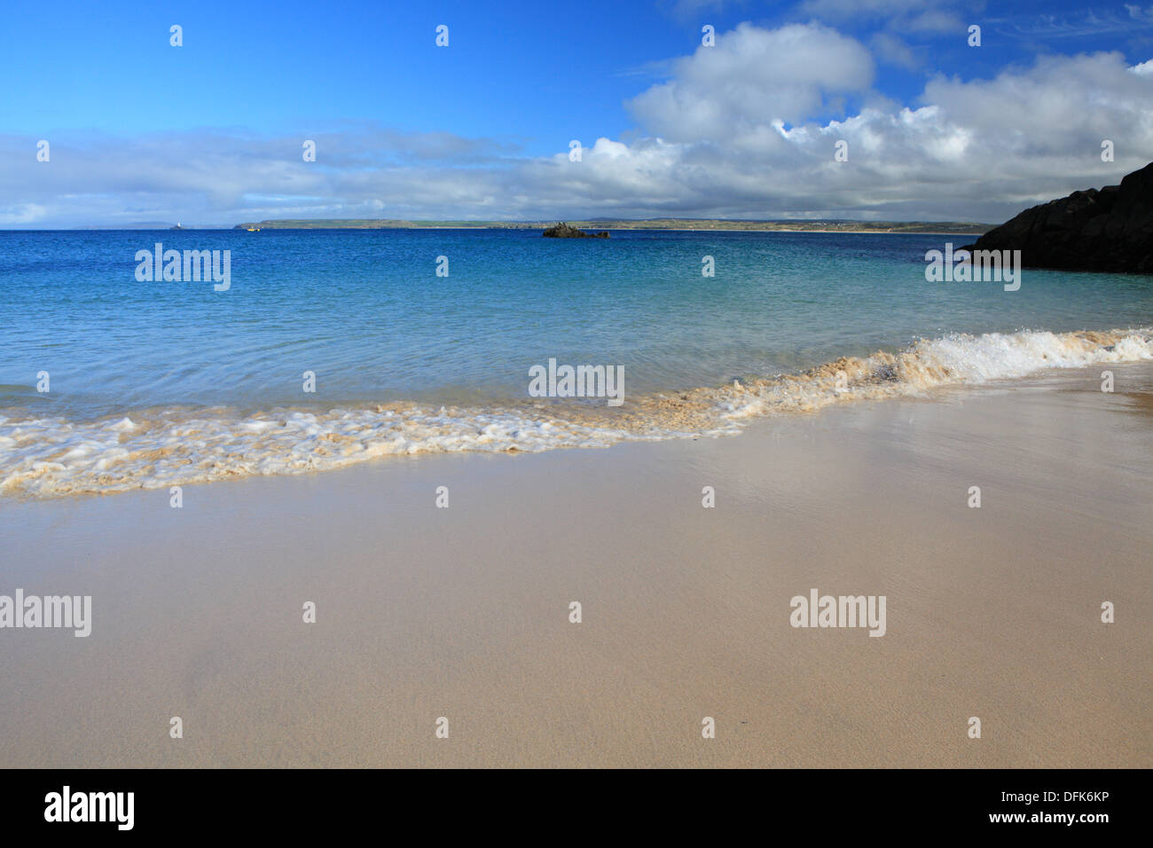 Porthgwidden Beach St Ives Autumn View Across St Ives Bay Towards porthgwidden-beach-st-ives-autumn-view-across-st-ives-bay-towards