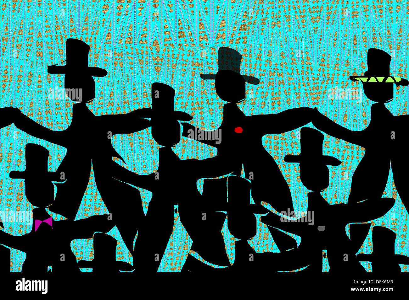 Black Men Dancing Illustration High Resolution Stock Photography and ...