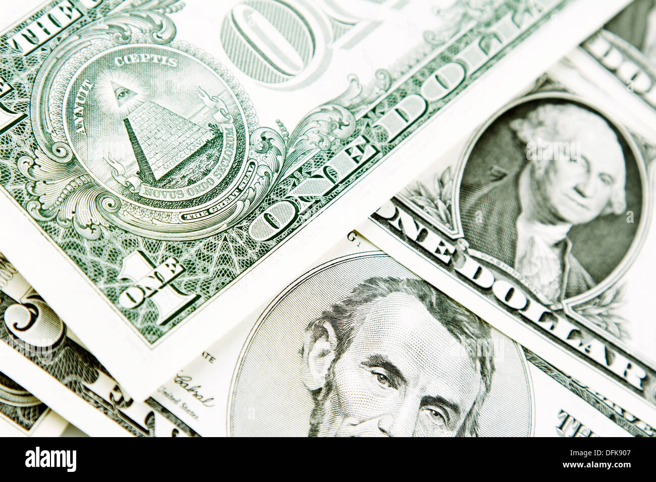 Closeup of American banknotes Stock Photo - Alamy