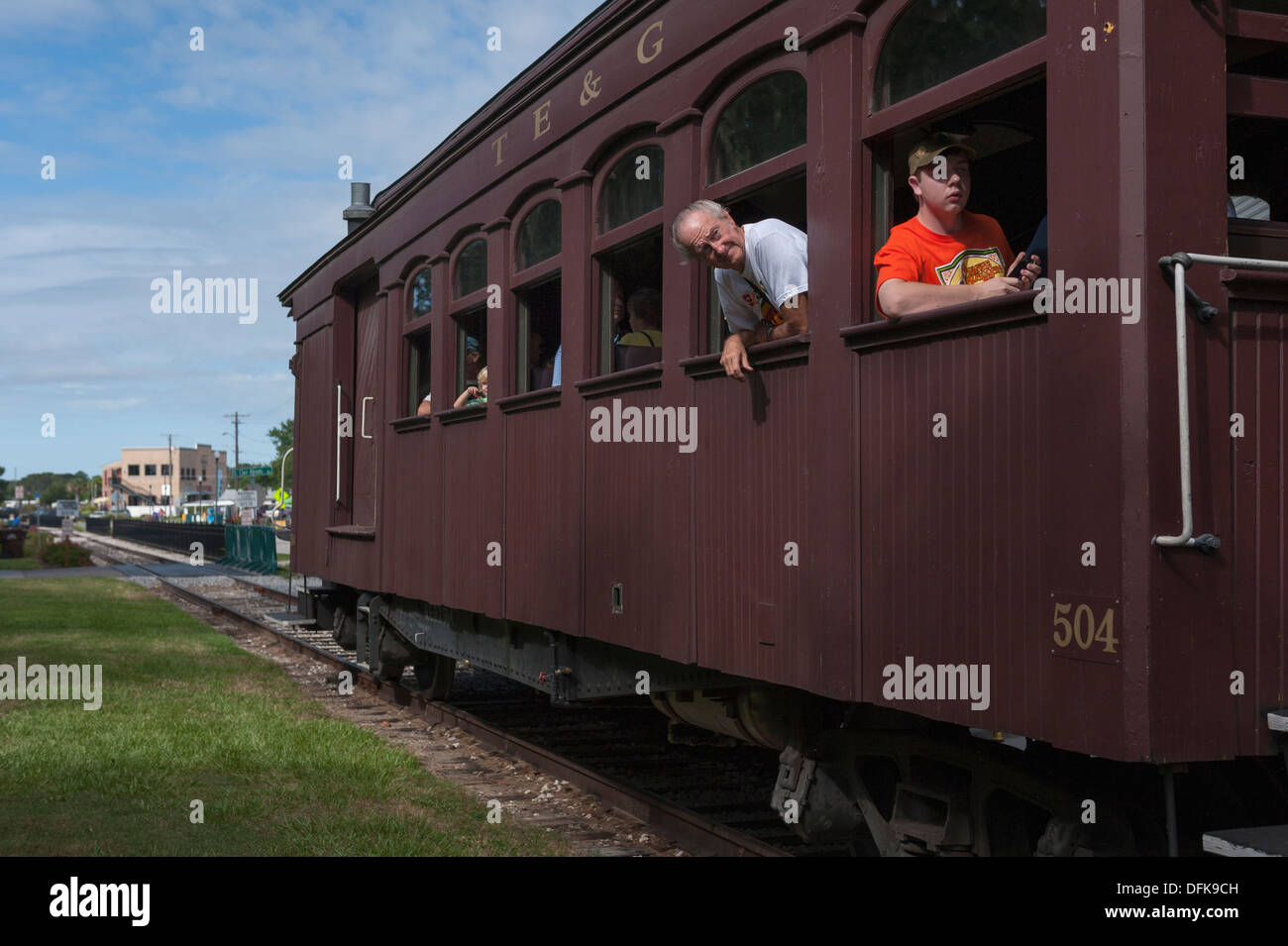 Passengers locomotive Wood burning Steam Train located in Tavares ...