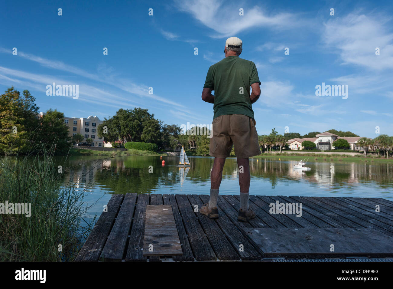 Retired senior citizen at The Villages Retirement community operating ...