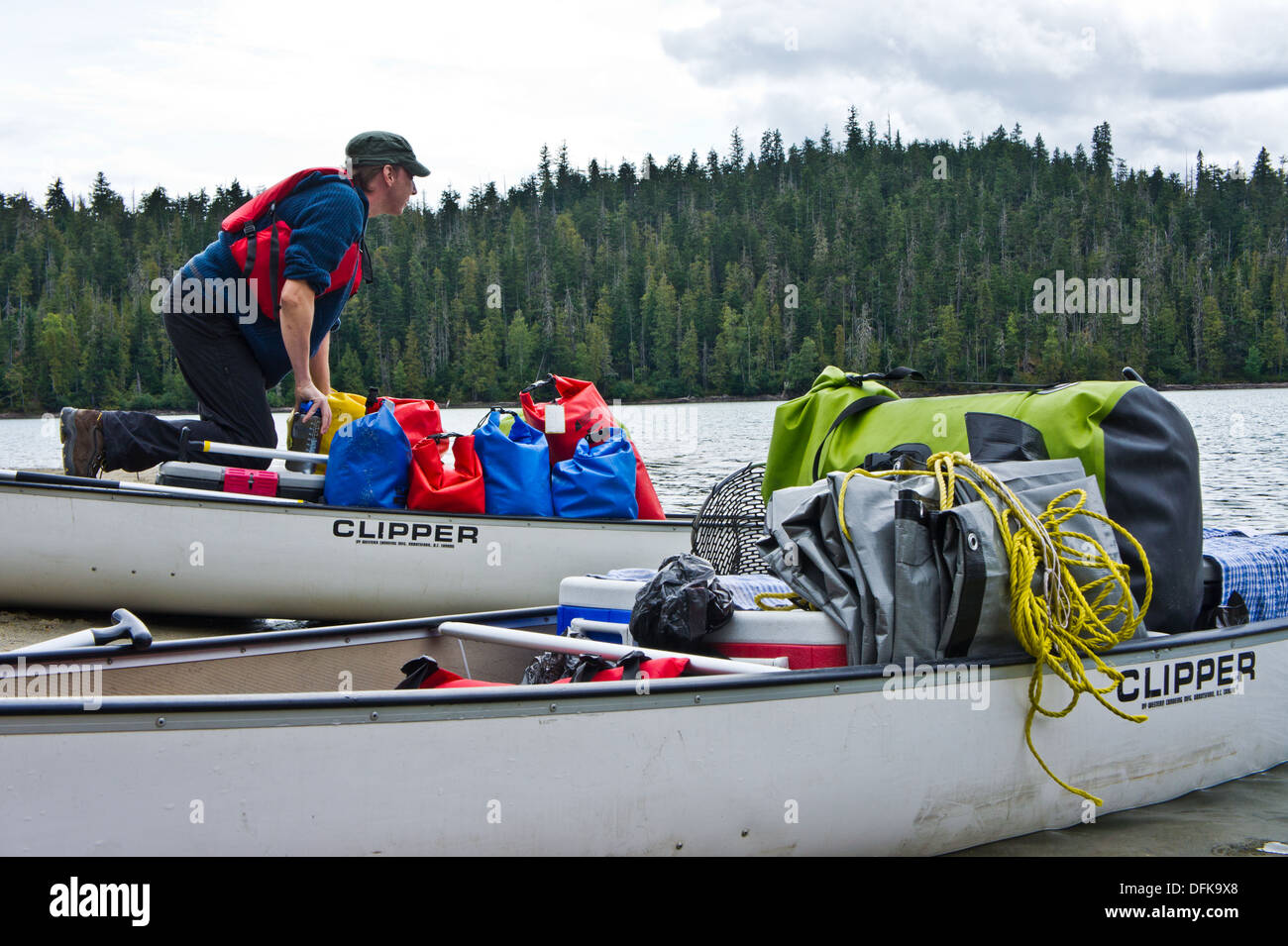 canoe scenic Wells Gray Provincial Park BC Canada Stock Photo - Alamy