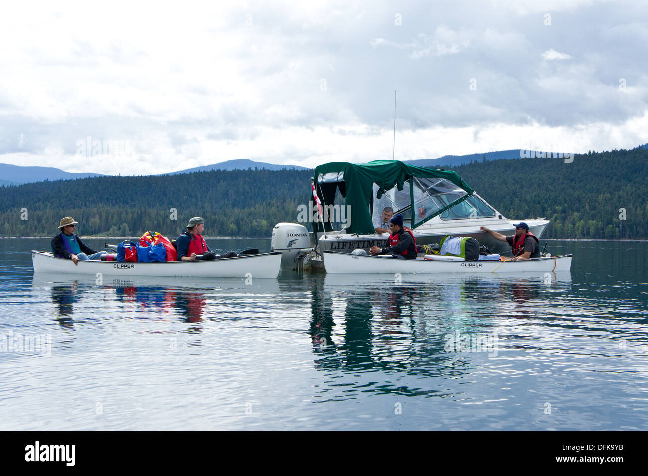 canoe scenic Wells Gray Provincial Park BC Canada Stock Photo - Alamy