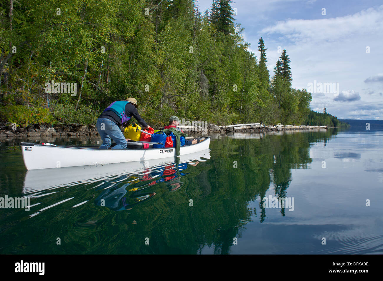 canoe scenic Wells Gray Provincial Park BC Canada Stock Photo - Alamy
