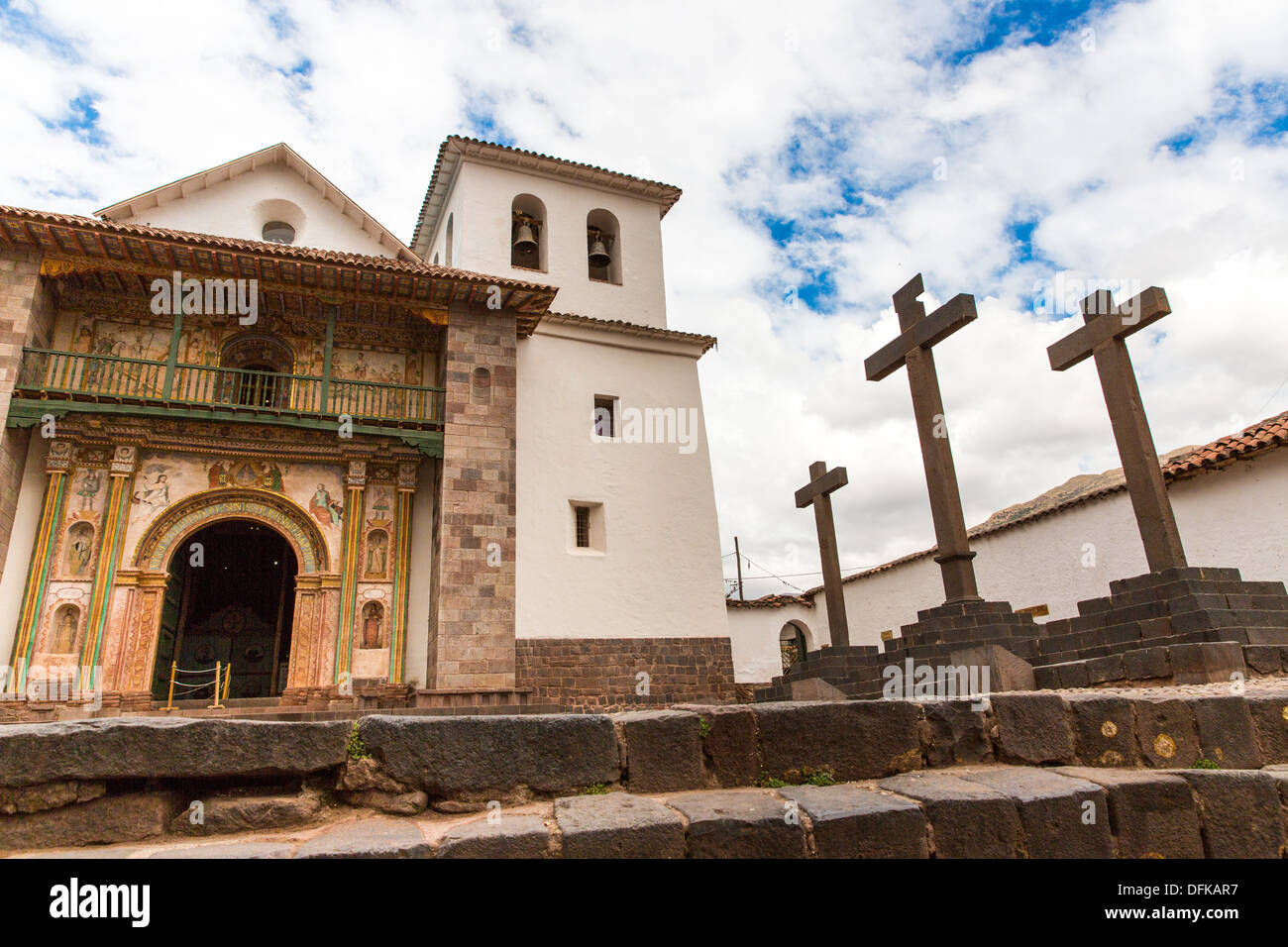 Cathedral Church, Christian Cross, Puno,Peru,South America Stock Photo ...