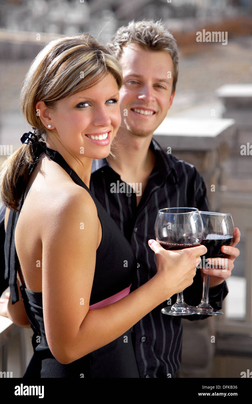Couple at the Party Stock Photo - Alamy