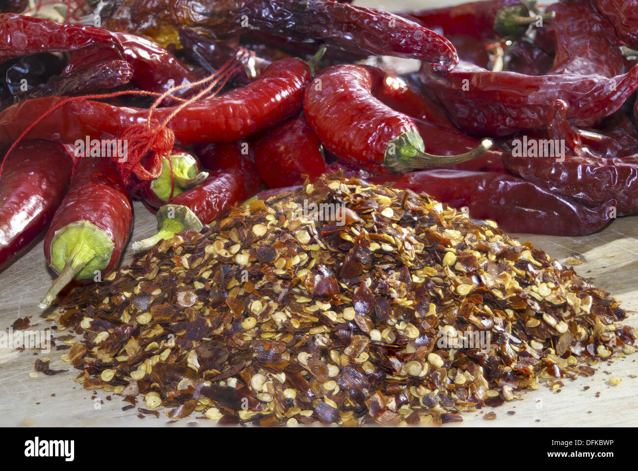 a typical and traditional crushed red pepperi of Spilinga in Calabria ...