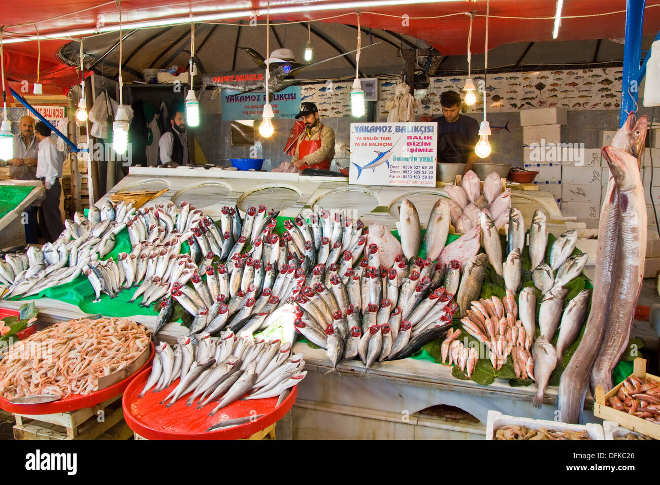 Turkey, Istanbul, Fish market Stock Photo - Alamy