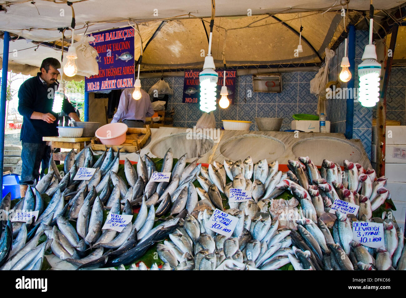 Turkey, Istanbul, Fish market Stock Photo - Alamy