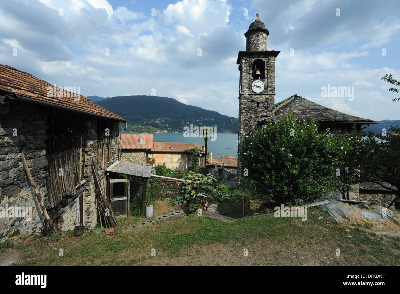 The rural village of Ronco on lake Orta, Italy Stock Photo - Alamy