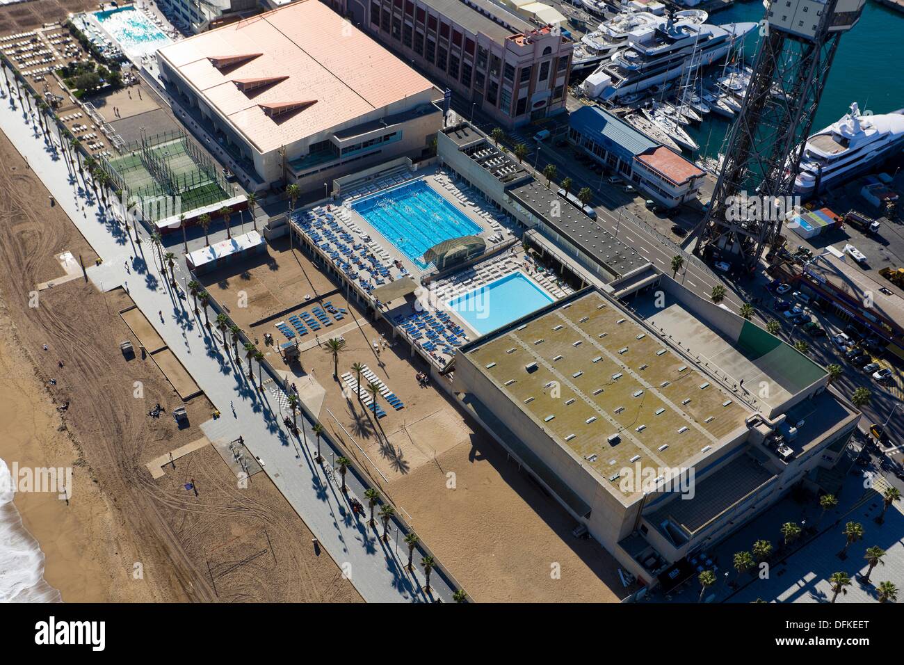 Swimming pool, Barcelona, Spain Stock Photo - Alamy